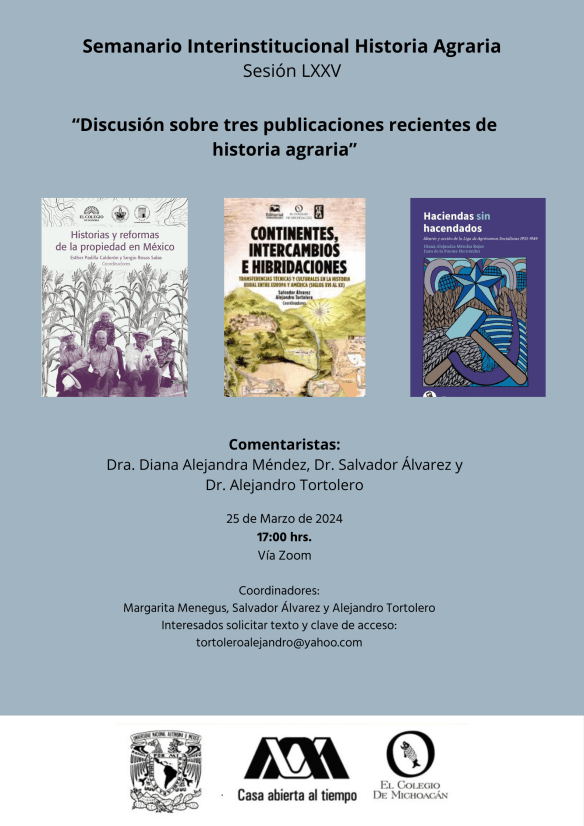 Sesión LXXV | Seminario de Historia Agraria Mexicana